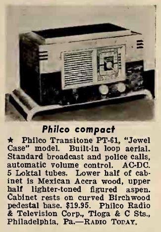 Philco PT-61 Pagoda