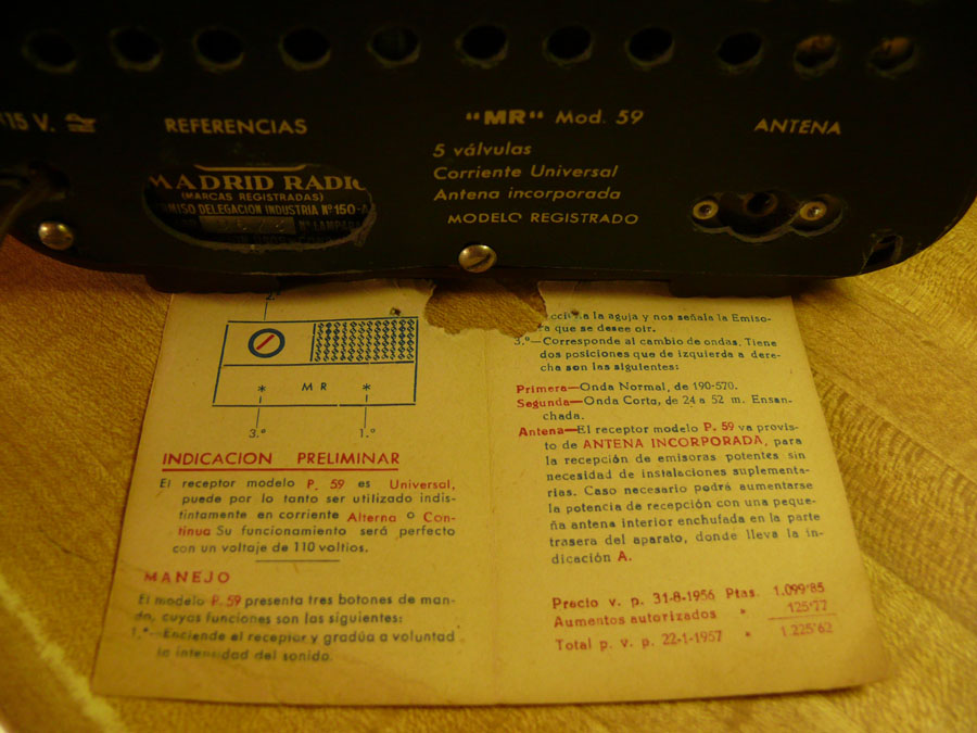 Radio Madrid model 59
