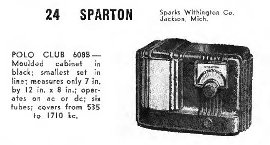 Sparton 5008 Polo Club Radio